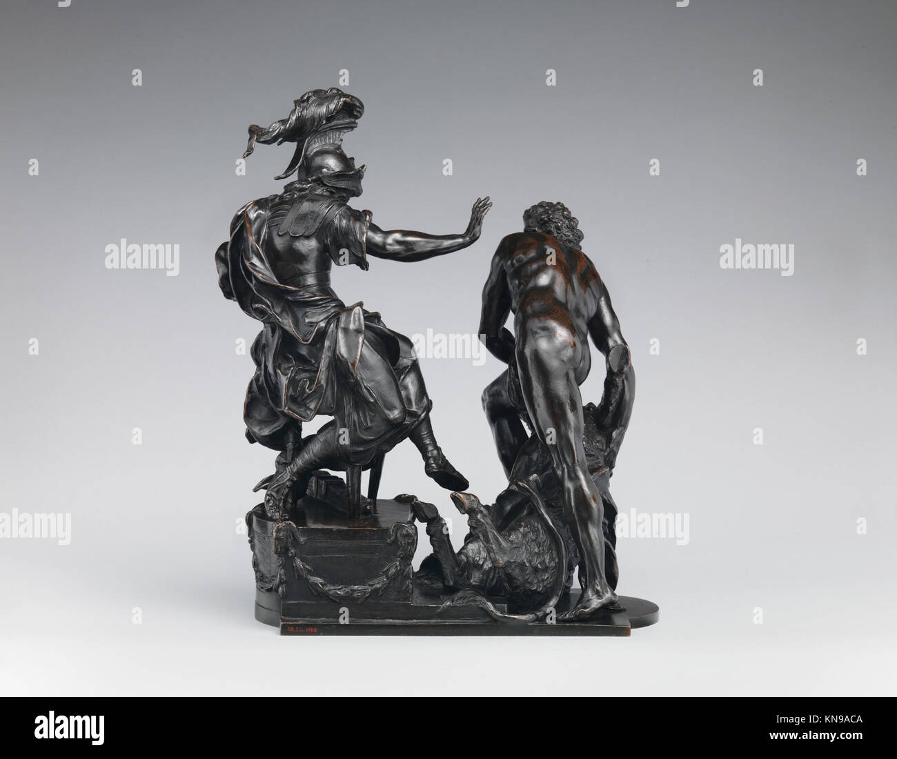 This illustration depicts Hercules delivering the Erymanthean Boar to ...