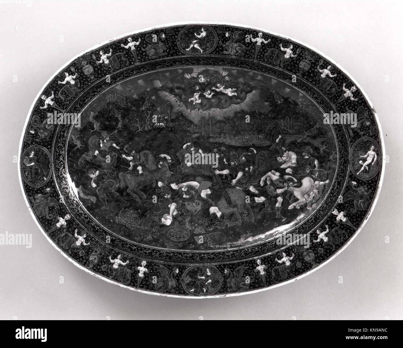 This artwork depicts the Conversion of Saint Paul, a significant ...