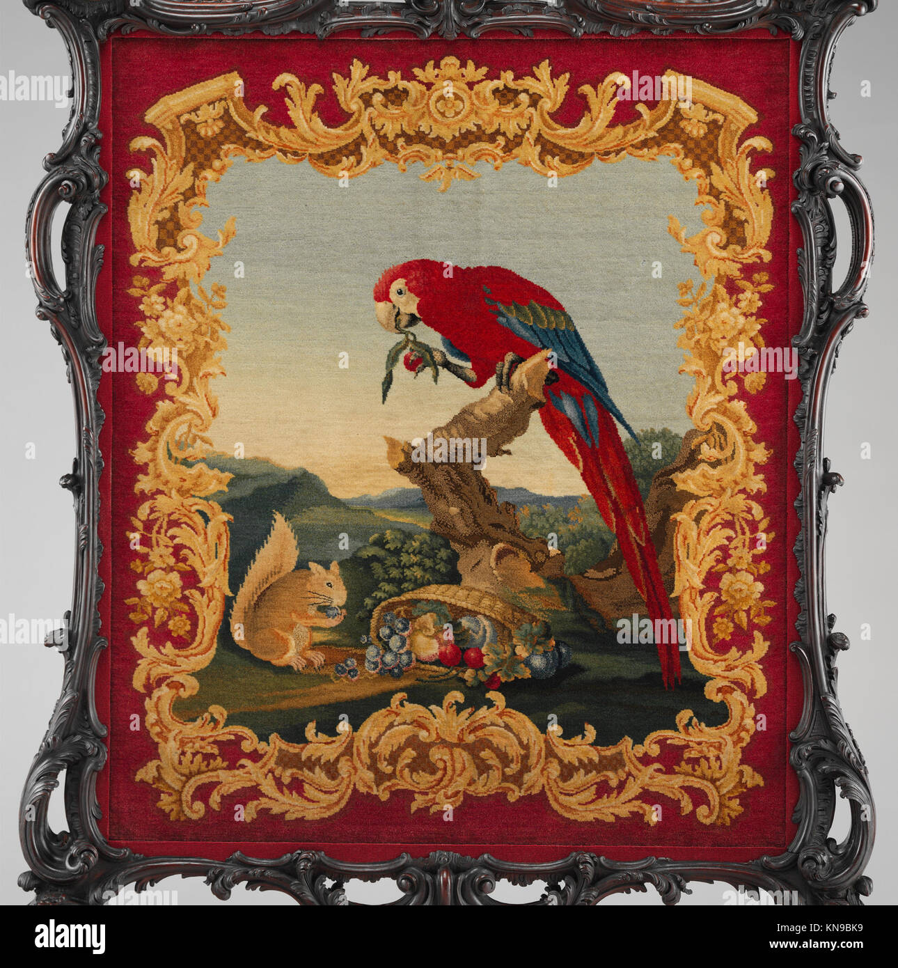 Cheval fire screen MET DP116393 203858 Stock Photo - Alamy