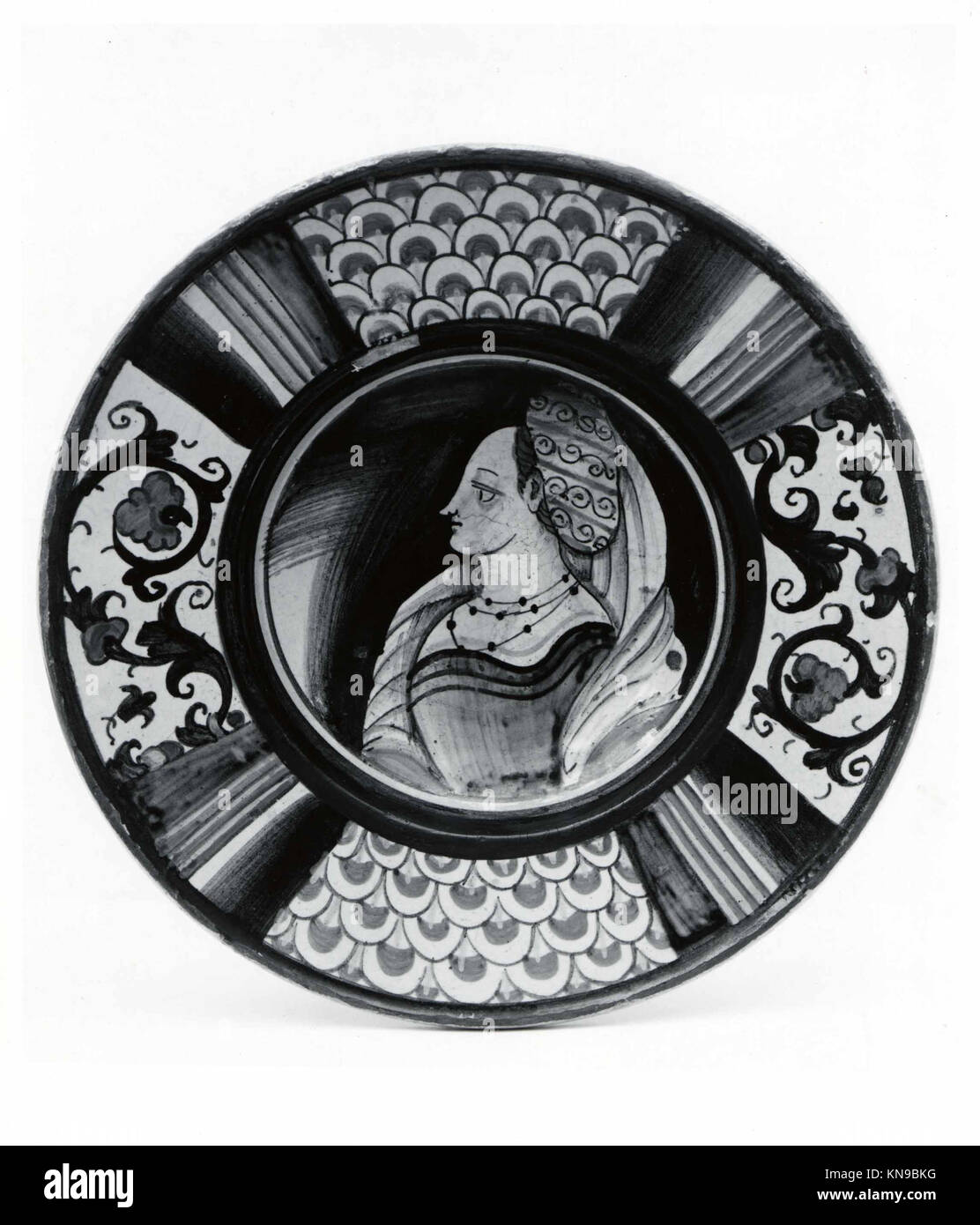 A piatto, an Italian ceramic dish from the MET collection, illustrates ...