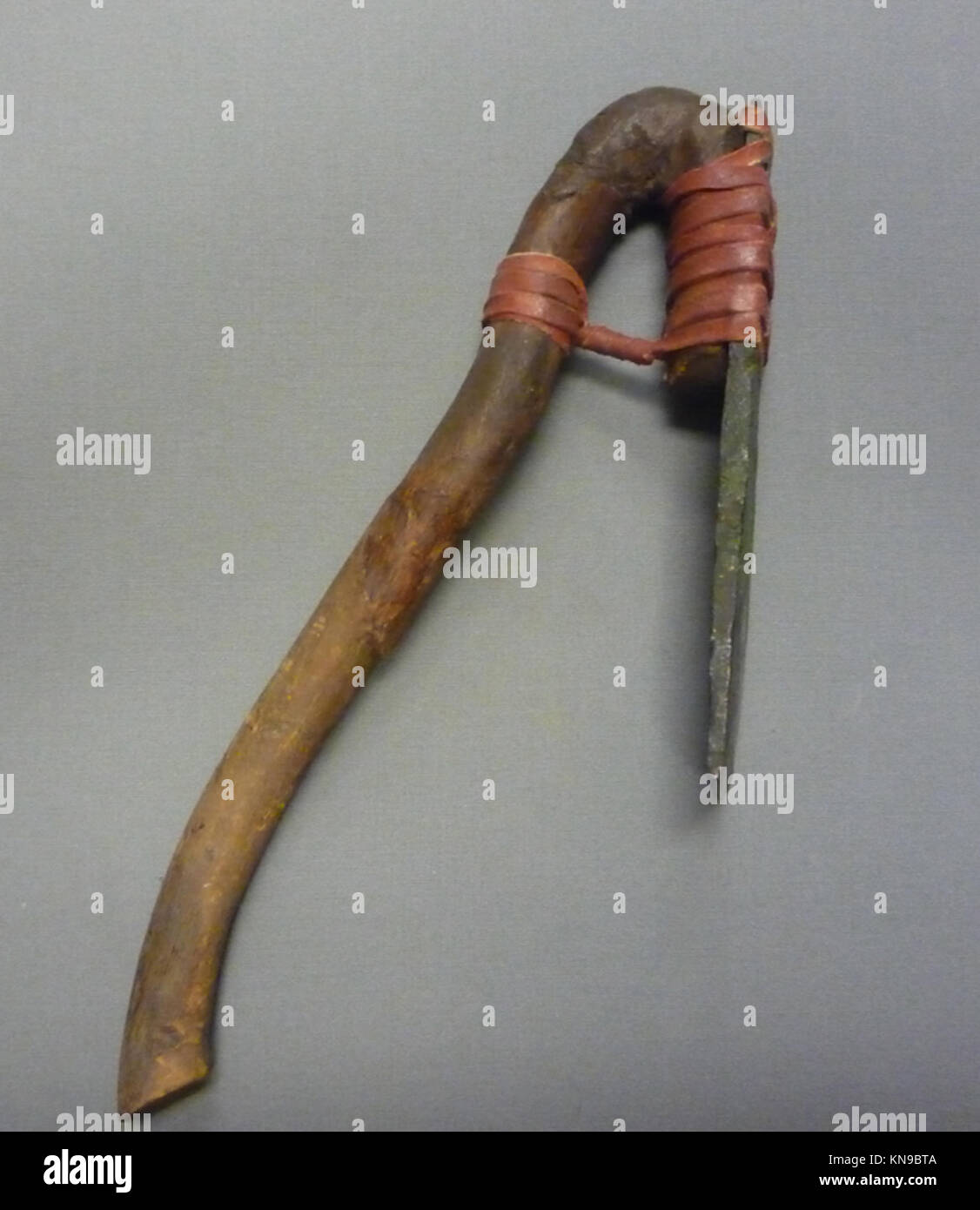 An adze, a traditional tool for woodworking, housed in the MET ...