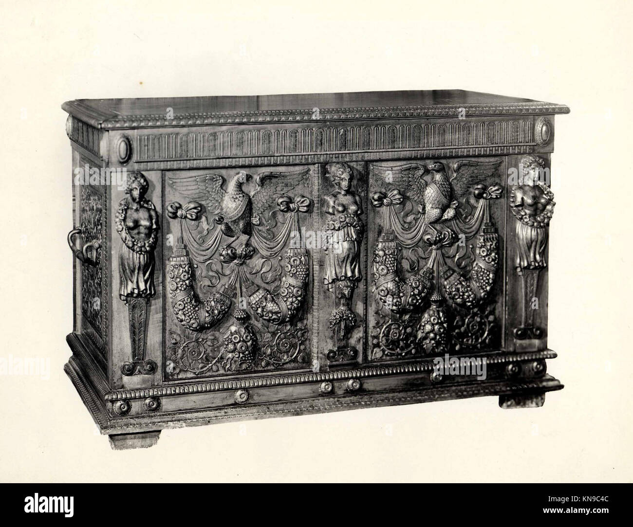 This credence chest was used for storing sacred objects, showcasing ...