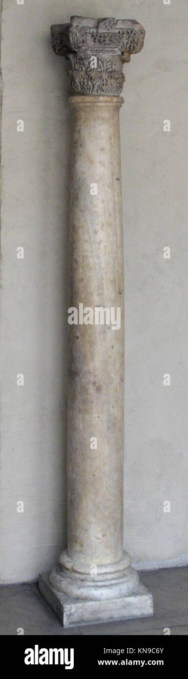 This column shaft, part of a larger architectural element, showcases ...