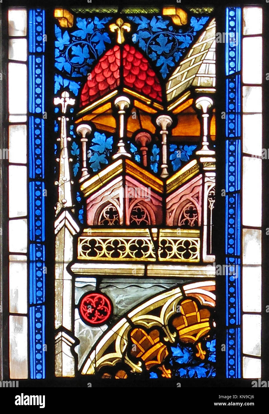 This architectural canopy is an example of traditional design displayed ...