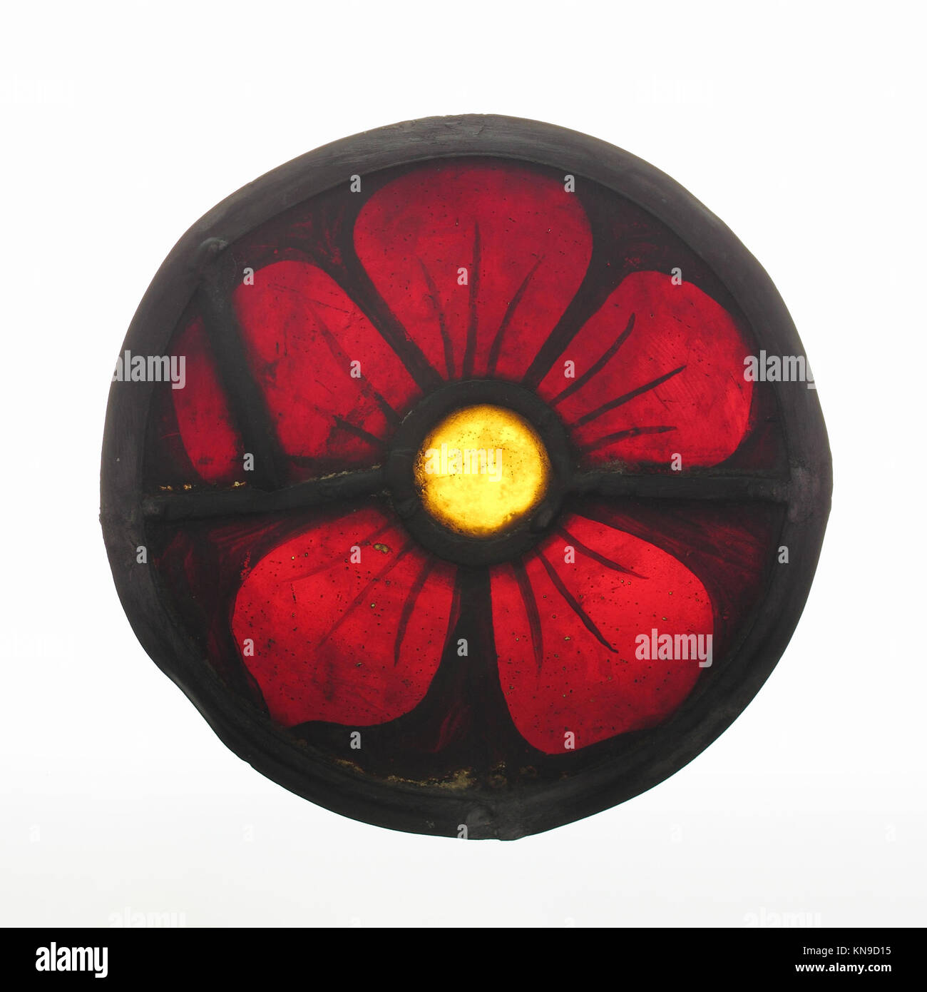 This grisaille panel features monochromatic painting, typically ...