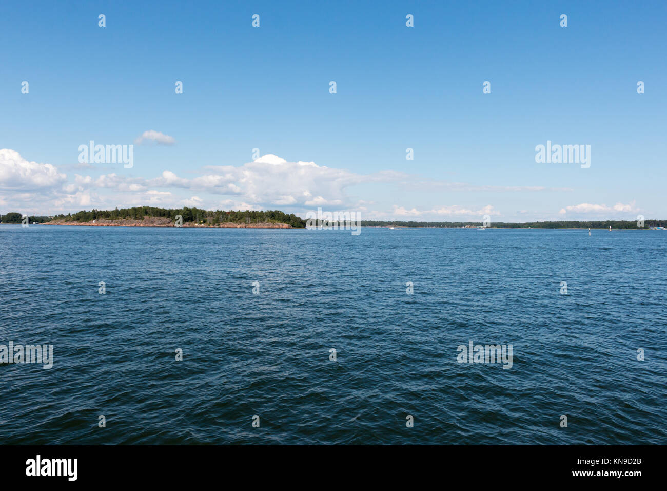 Coastline and Archipelago of Helsinki, capital of Finland, during ...