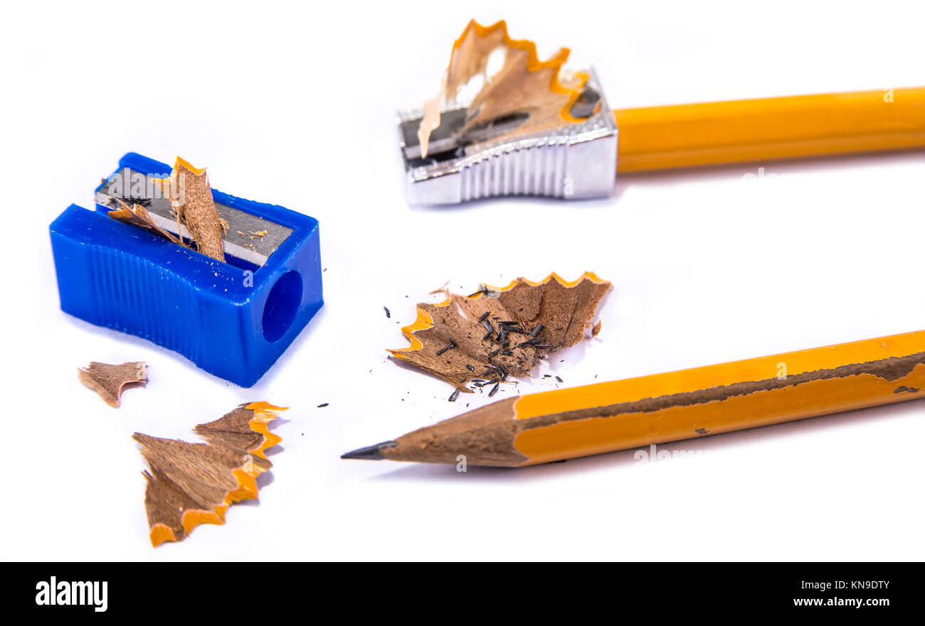 Manual pencil sharpner on the white background Stock Photo - Alamy