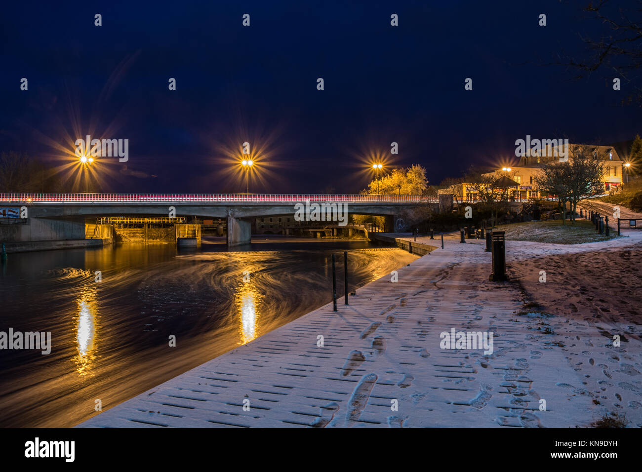 Lindsay Ontario Canada Downtown On The Trent Severn Waterway Stock ...