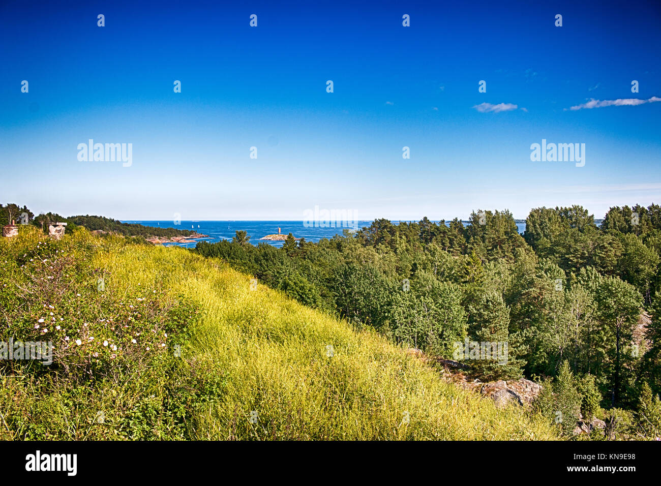 Coastline and Archipelago of Helsinki, capital of Finland, during ...