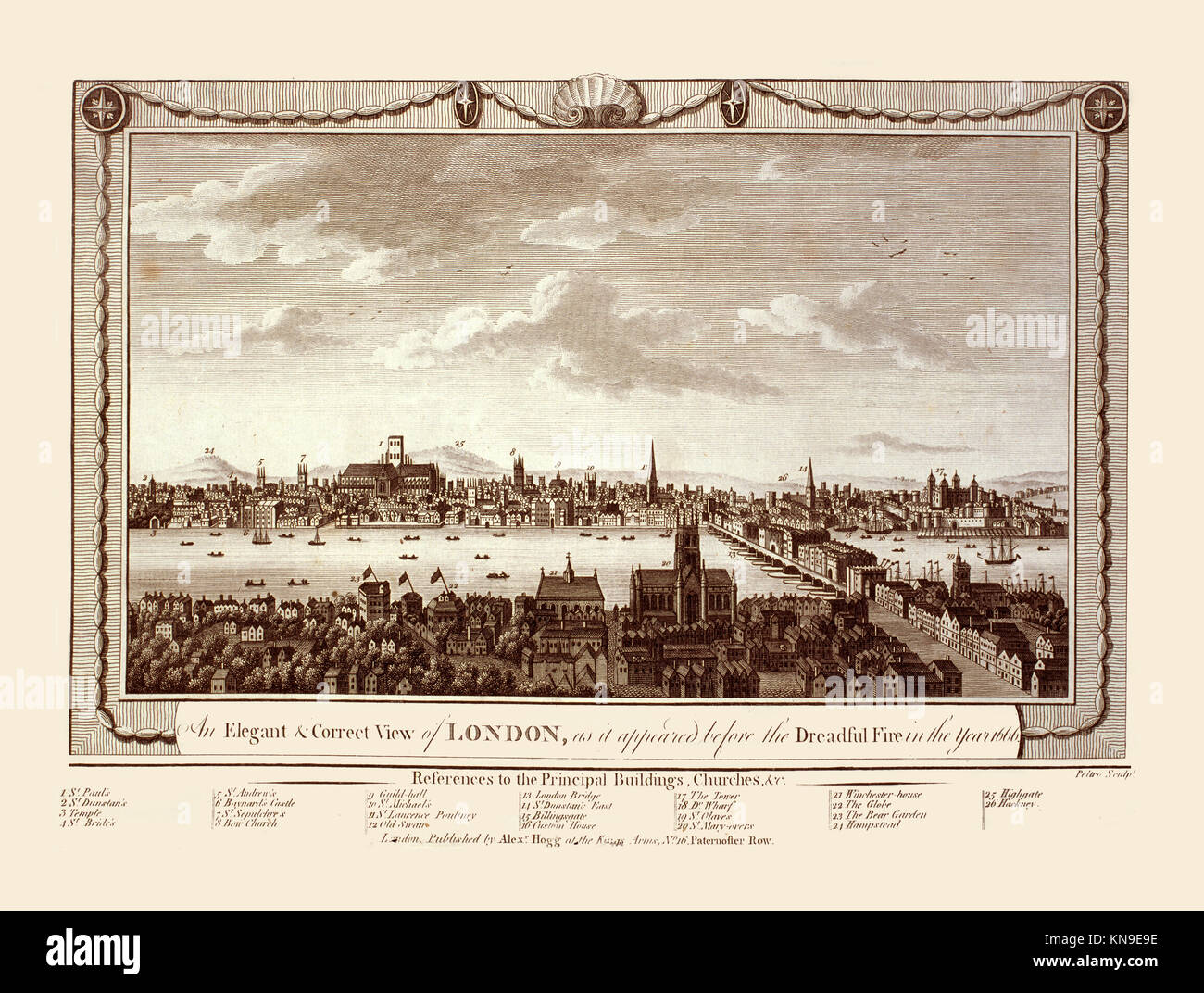 London england map 17th century hi-res stock photography and images - Alamy