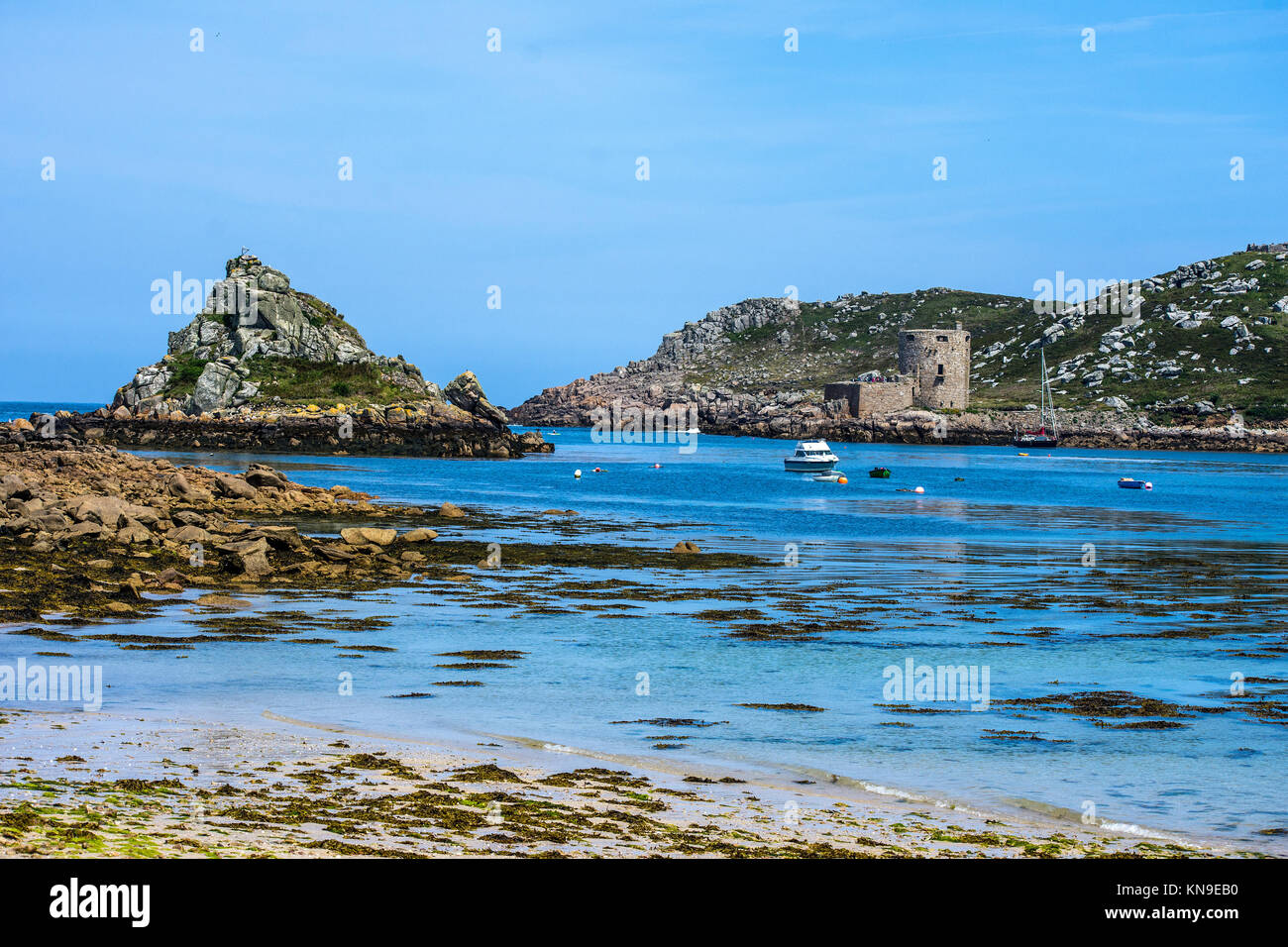 Cromwells Castle from Bryher Stock Photo - Alamy