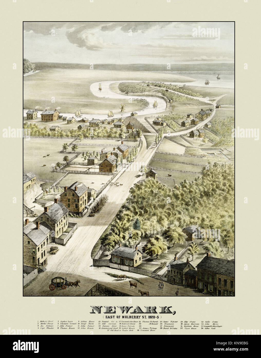 Newark map hi-res stock photography and images - Alamy