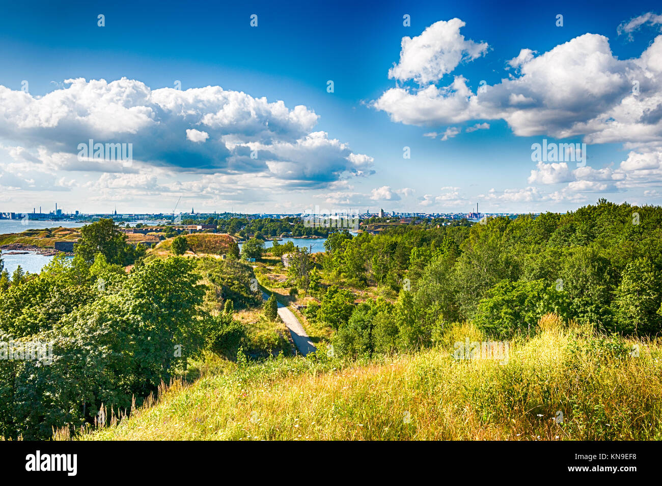Coastline and Archipelago of Helsinki, capital of Finland, during ...