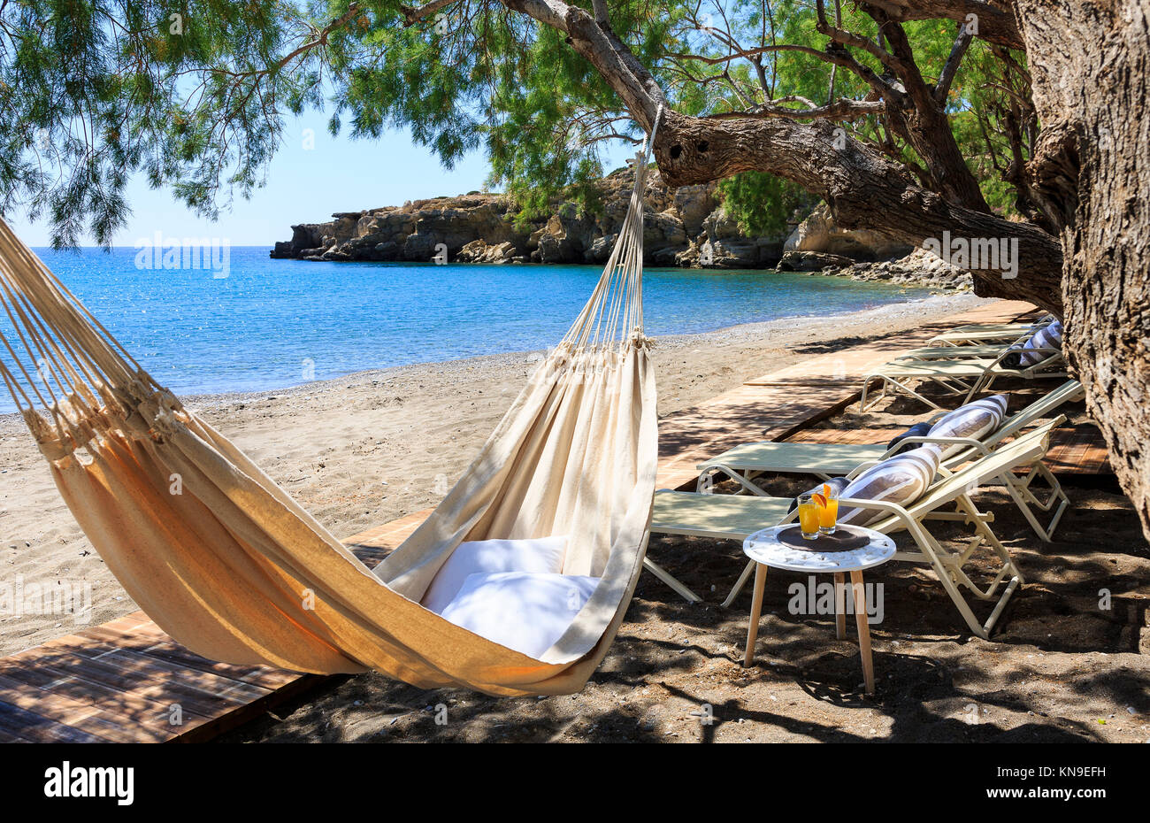 Ferma Beach near Ierapetra, Crete, Greece Stock Photo - Alamy