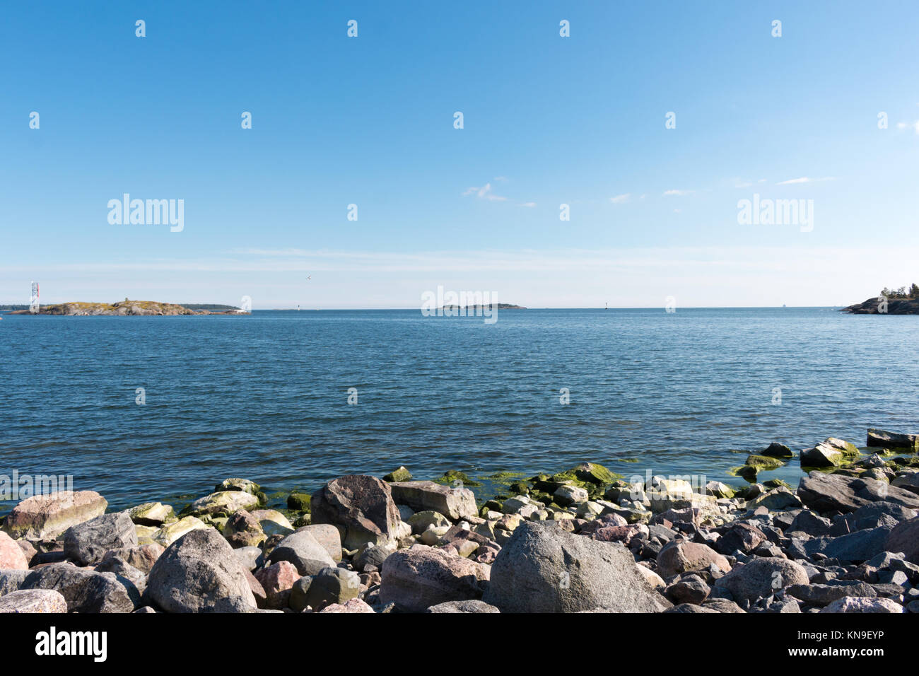 Coastline and Archipelago of Helsinki, capital of Finland, during ...