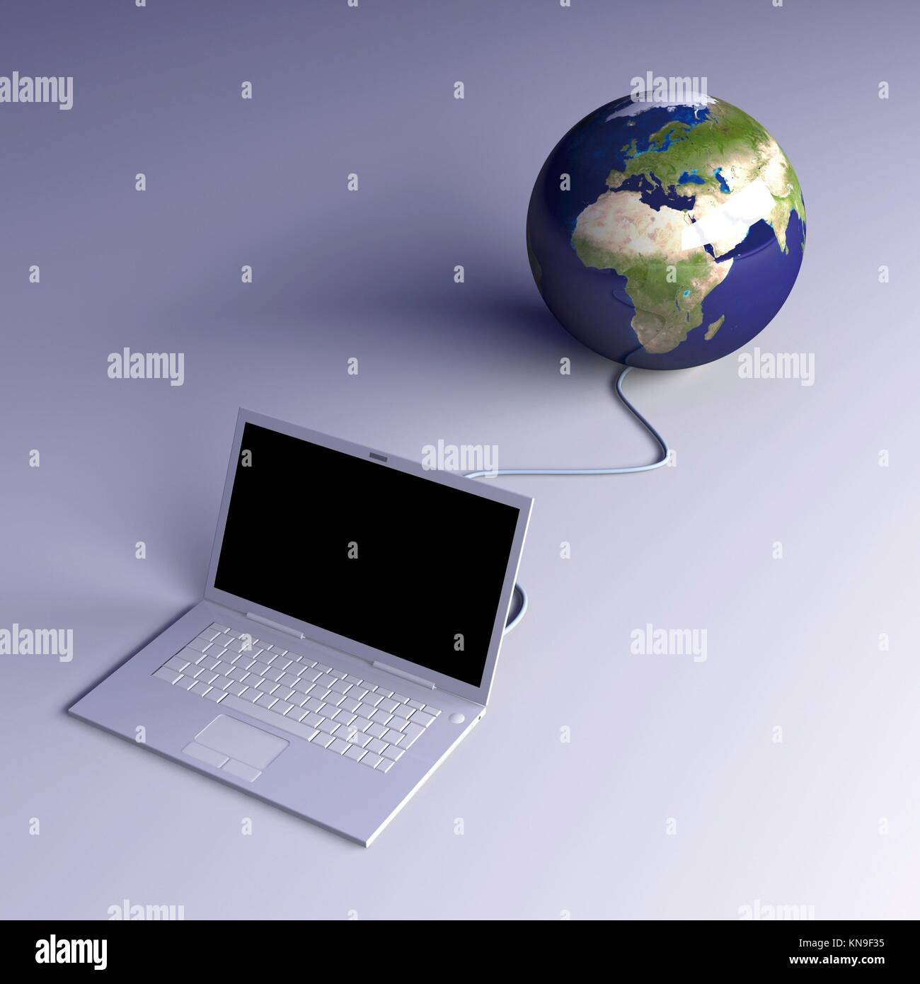 Ethernet cable computer globe hi-res stock photography and images - Alamy