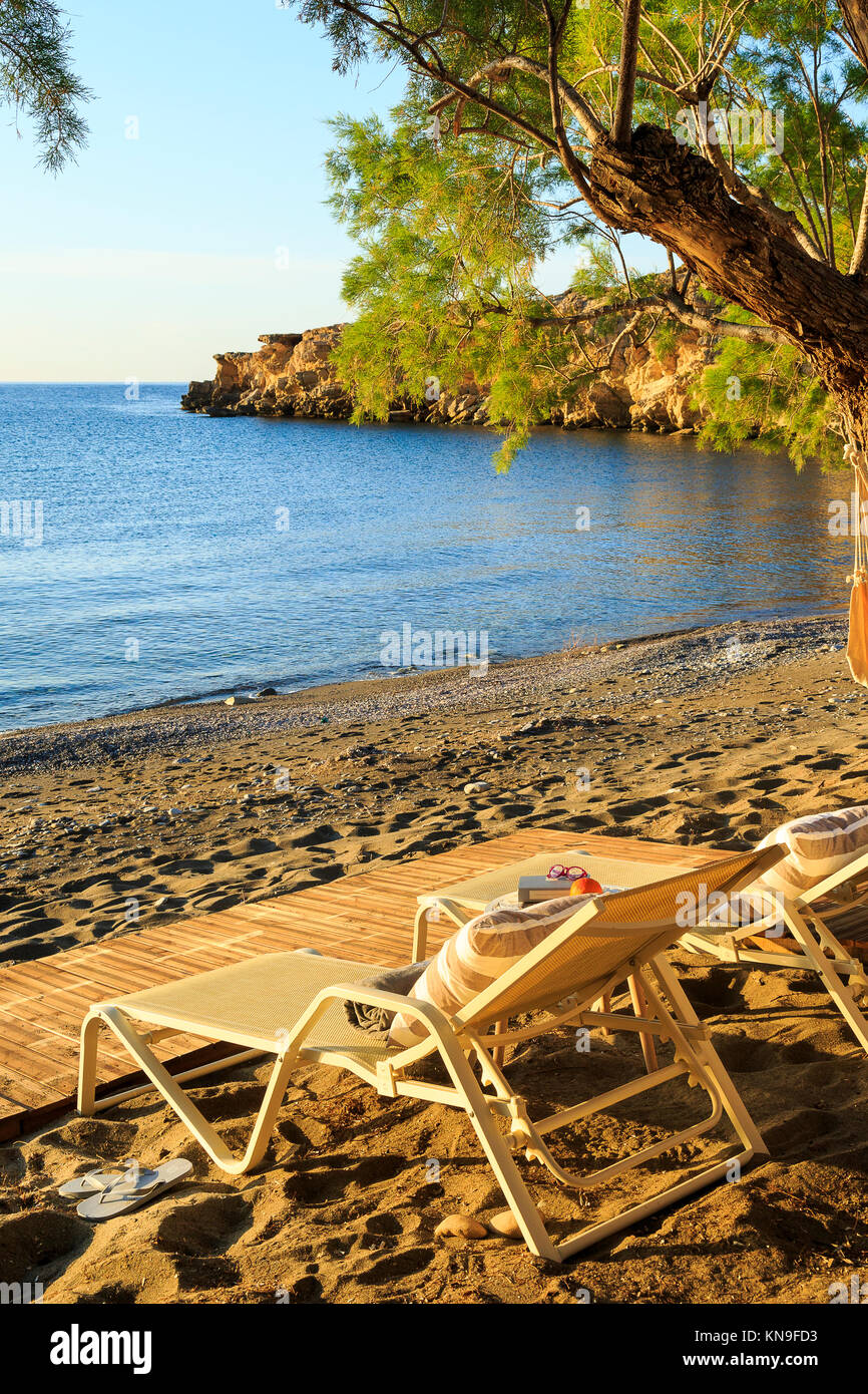Ferma Beach near Ierapetra, Crete, Greece Stock Photo - Alamy