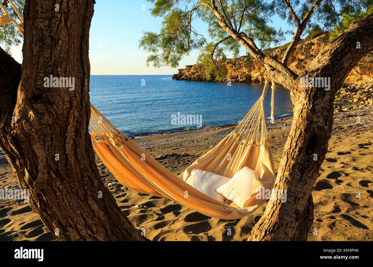 Ferma Beach near Ierapetra, Crete, Greece Stock Photo - Alamy