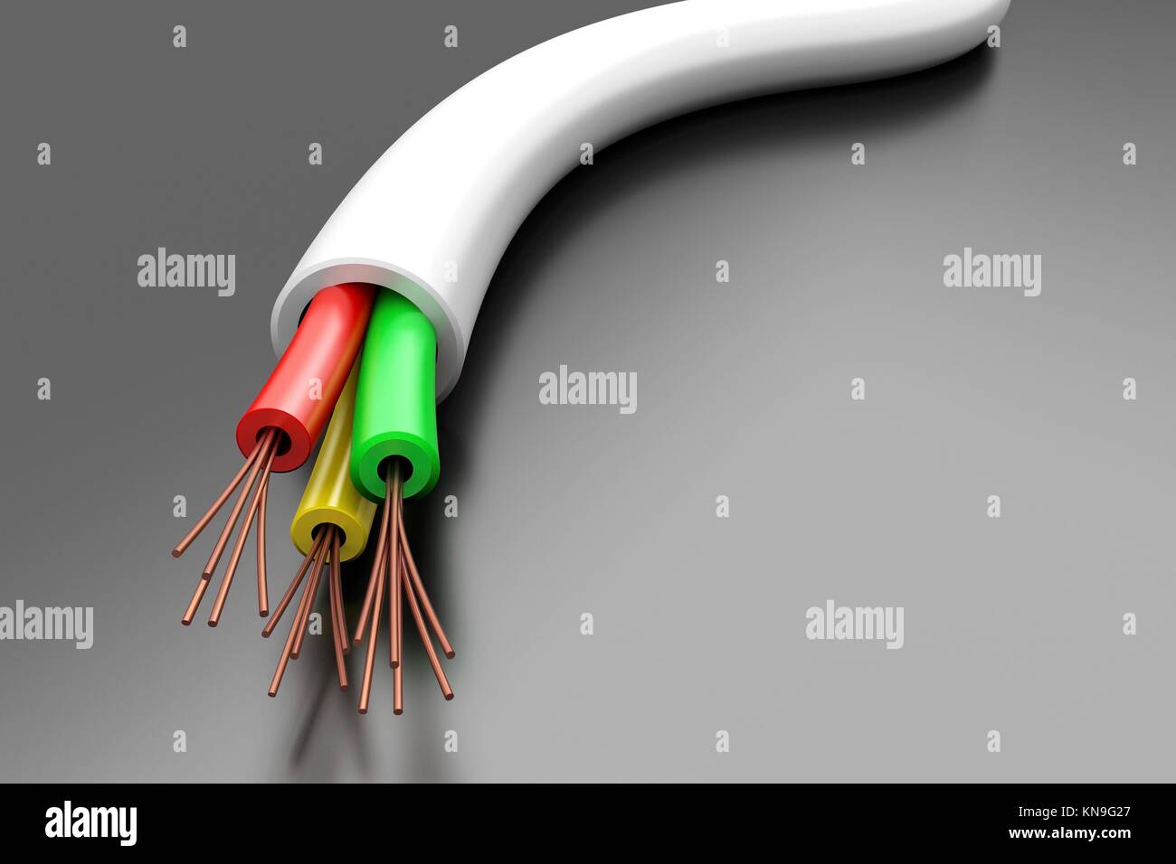 3D rendered illustration of a Cable Stock Photo - Alamy