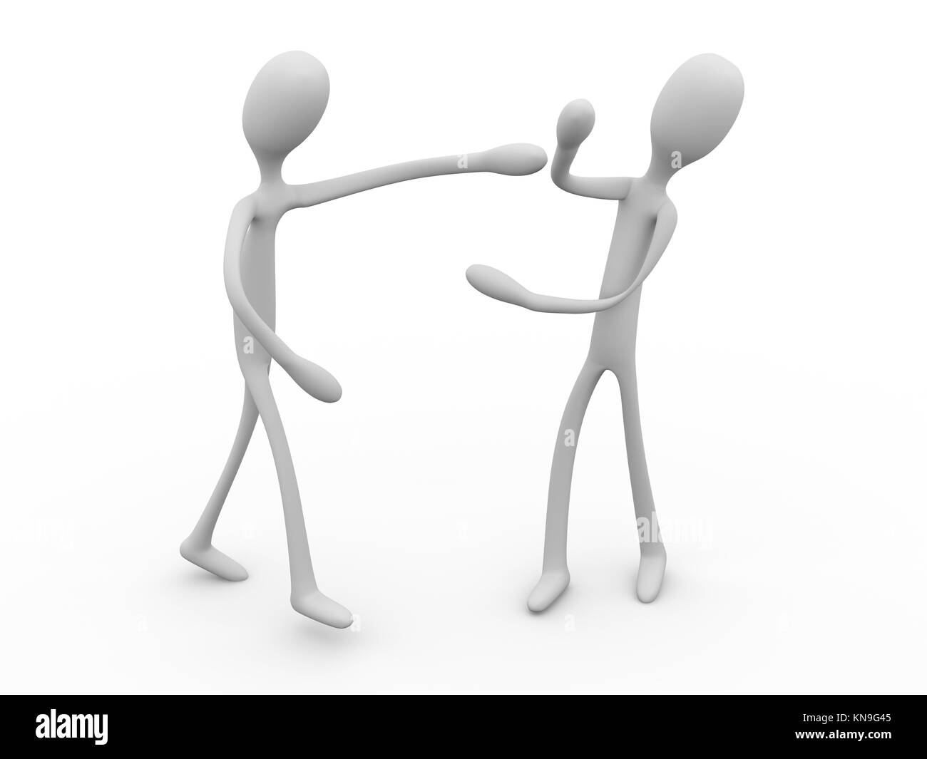 Cartoon Man Punching Cut Out Stock Images & Pictures - Alamy