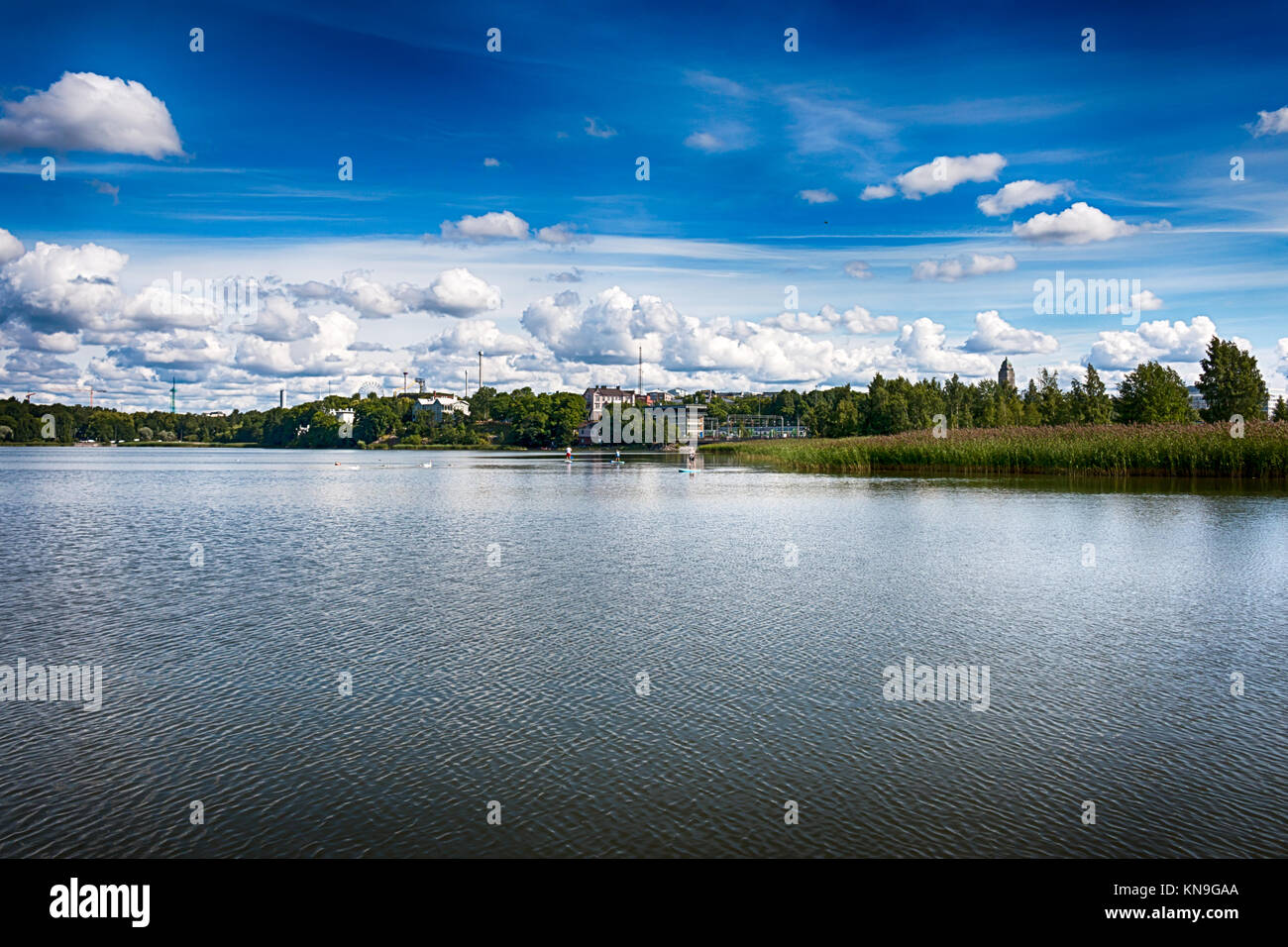 Toolonlahti Bay, a beautiful bay in the heart of Helsinki, capital of ...
