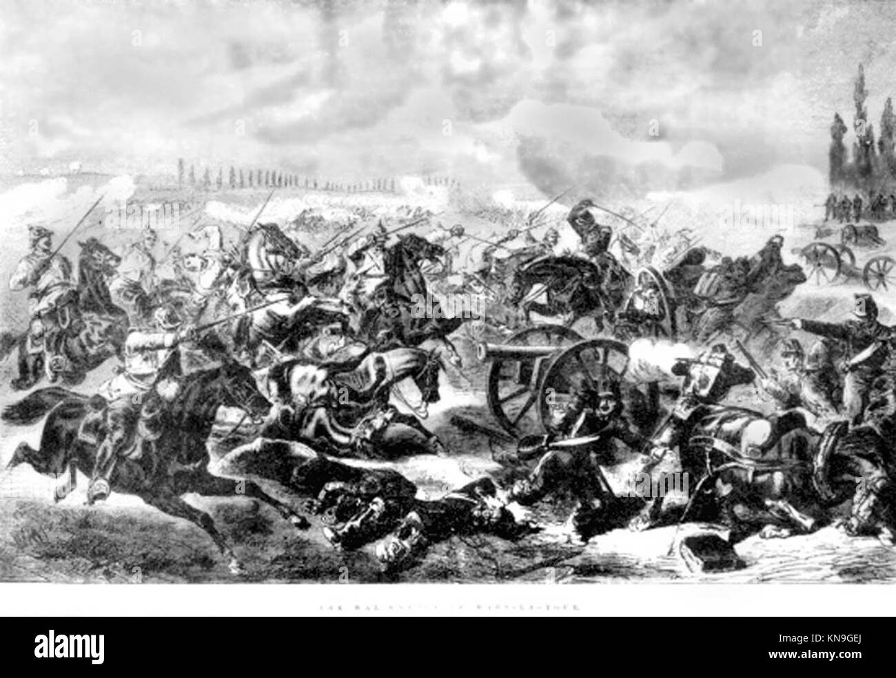Charge Of French Cuirassiers Black and White Stock Photos & Images - Alamy