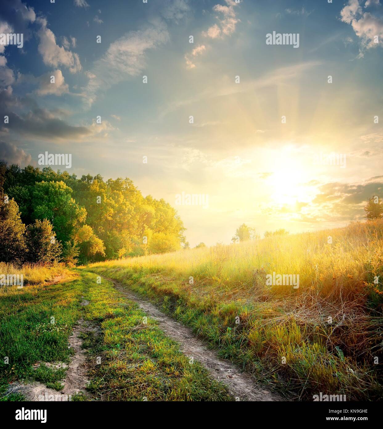 Sunbeam road hi-res stock photography and images - Alamy