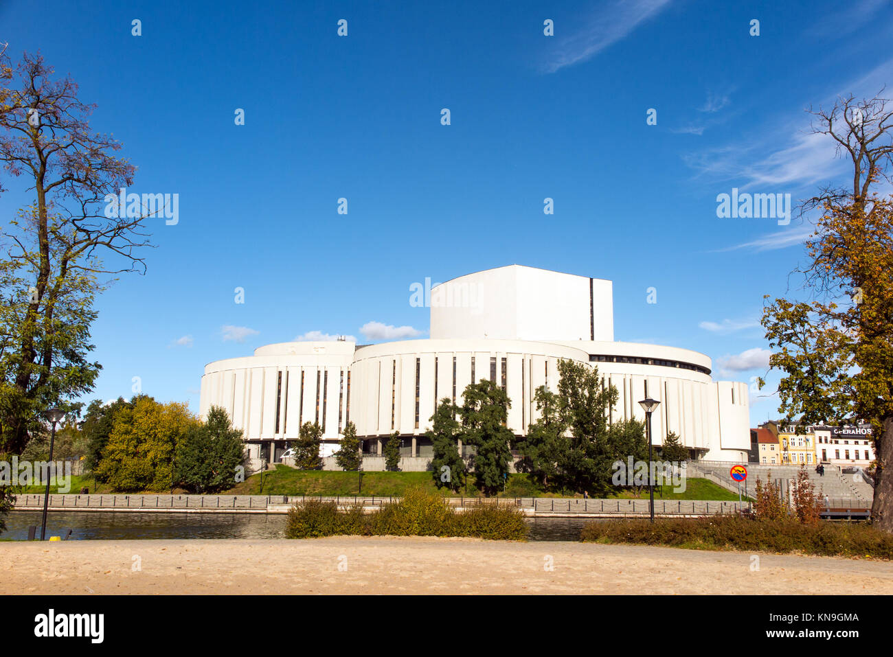 View of the opera nova / opera house in the Polish city of Bydgoszcz ...