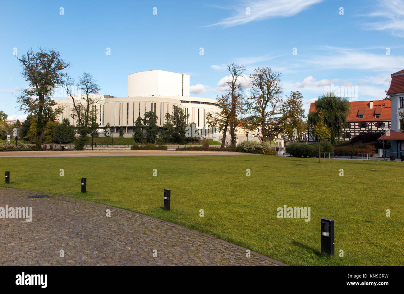 View of the opera nova / opera house in the Polish city of Bydgoszcz ...