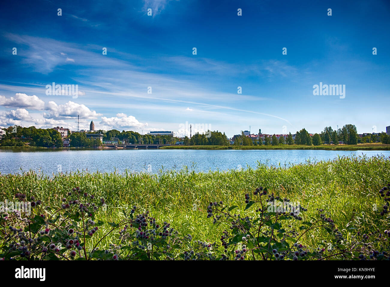 Toolonlahti Bay, a beautiful bay in the heart of Helsinki, capital of ...