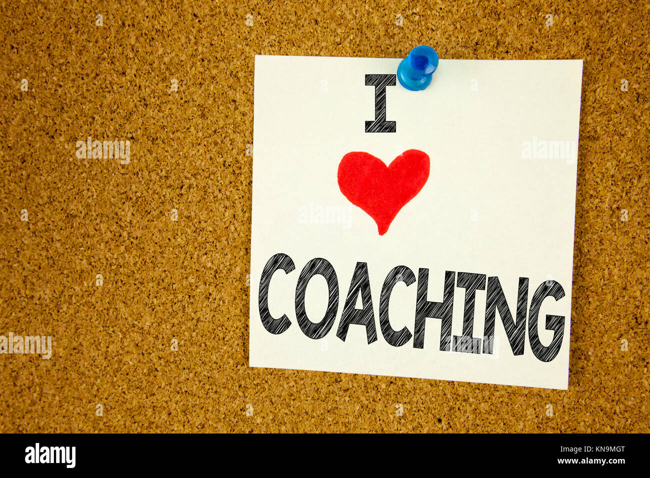 Hand writing text caption inspiration showing I Love Coaching concept ...