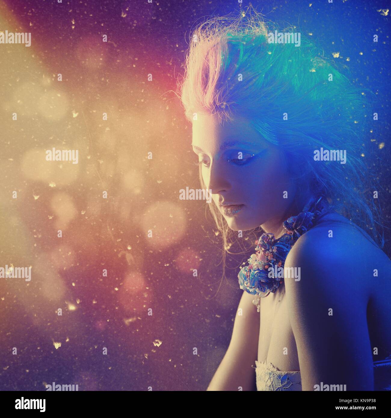 Light abstract face hi-res stock photography and images - Alamy