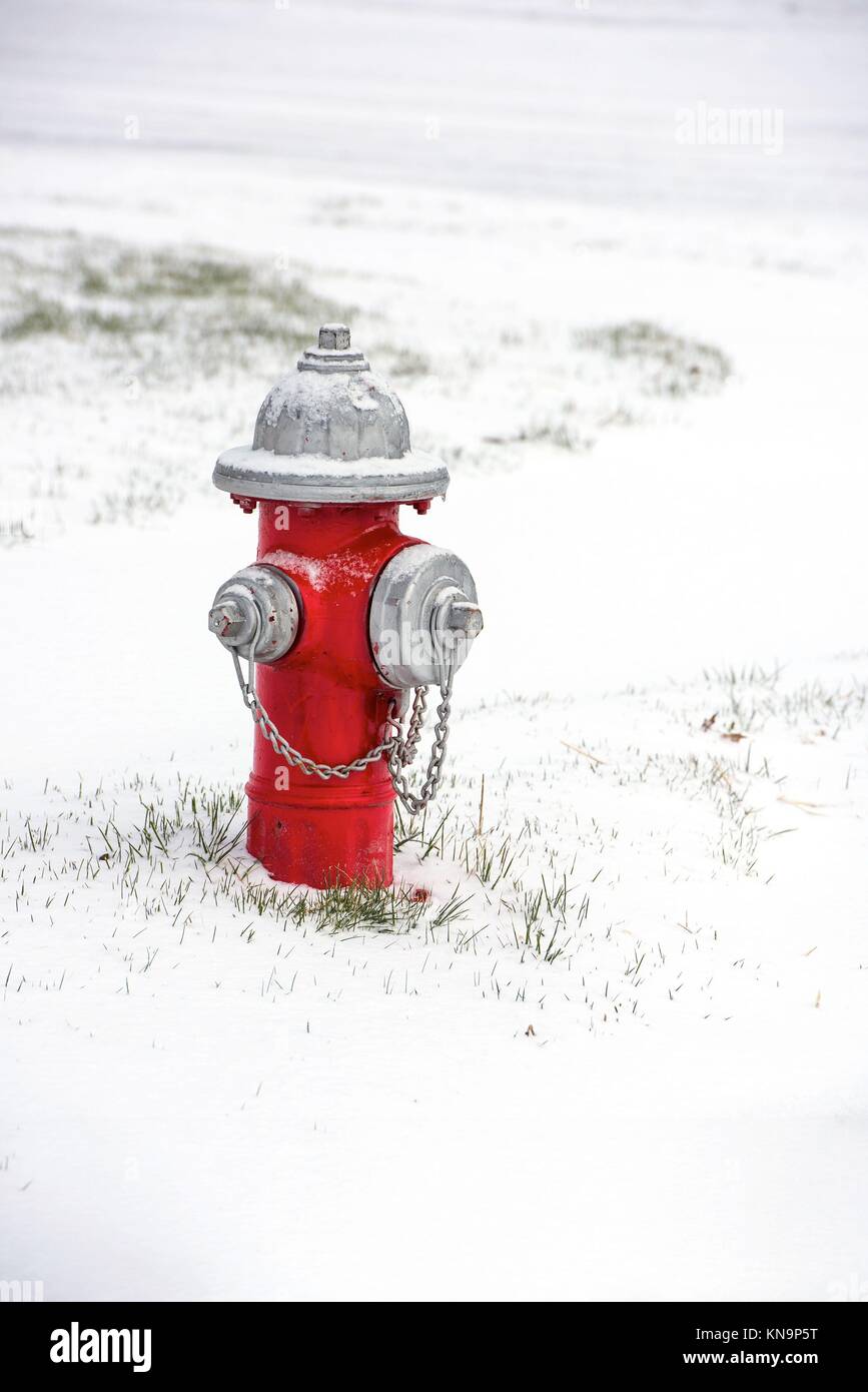 Fire hydrant covered by snow hi-res stock photography and images - Alamy
