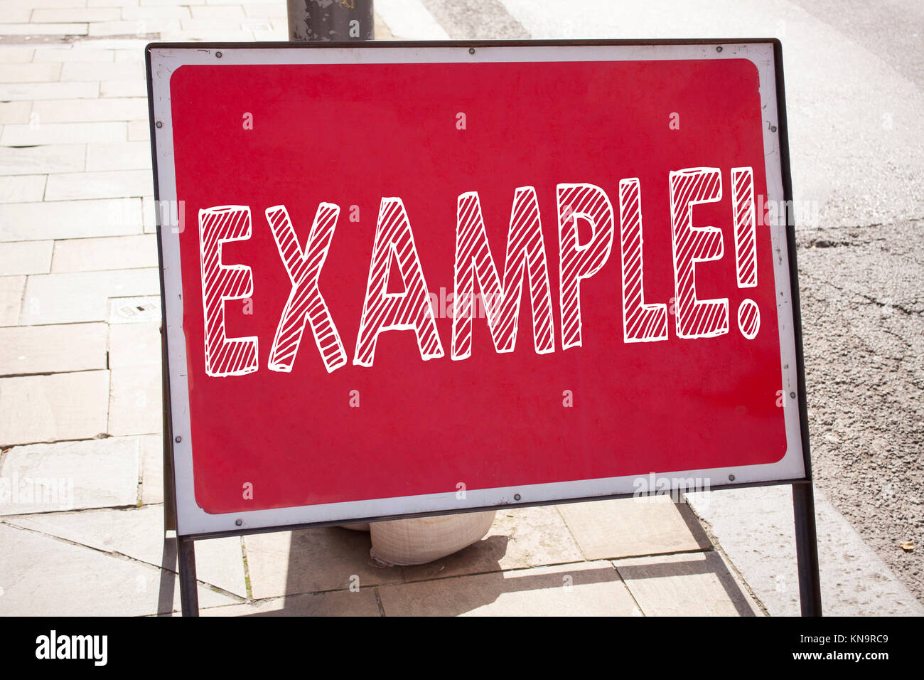 Conceptual hand writing text caption inspiration showing Example ...