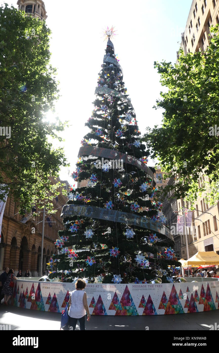 The Christmas Tree in Martin Place, Sydney, Australia Stock Photo - Alamy