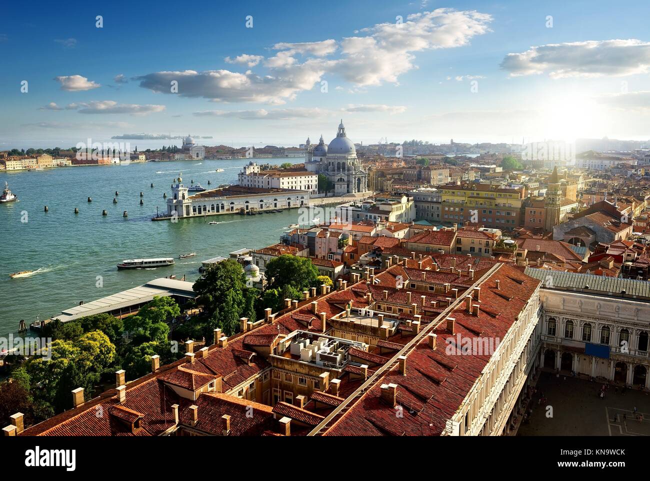 View on Venice from above in early evening, Italy Stock Photo - Alamy