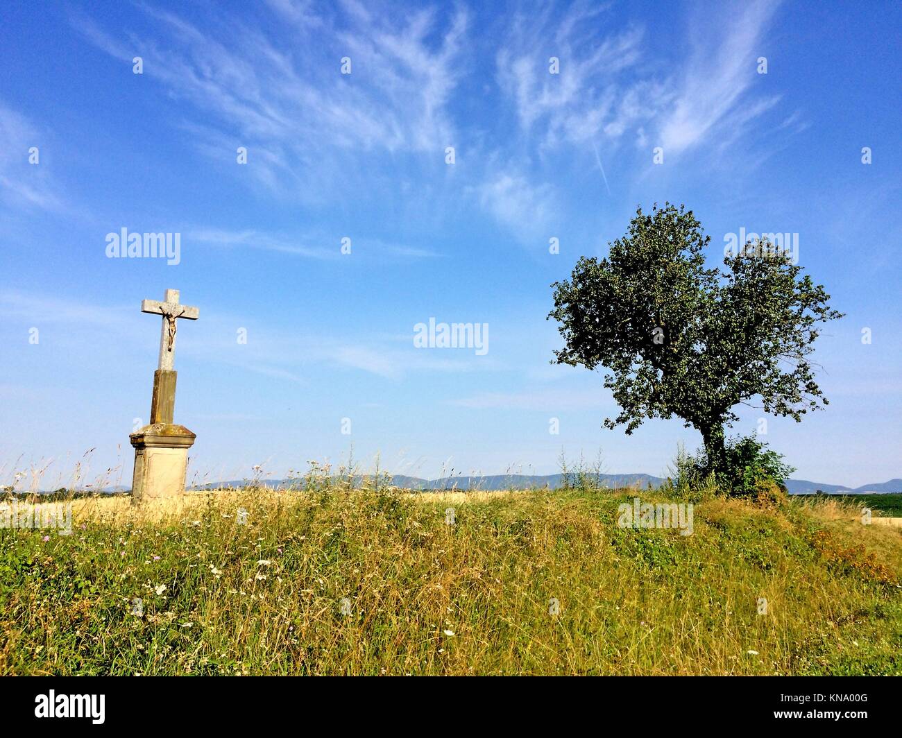 Christian cross wheat hi-res stock photography and images - Alamy