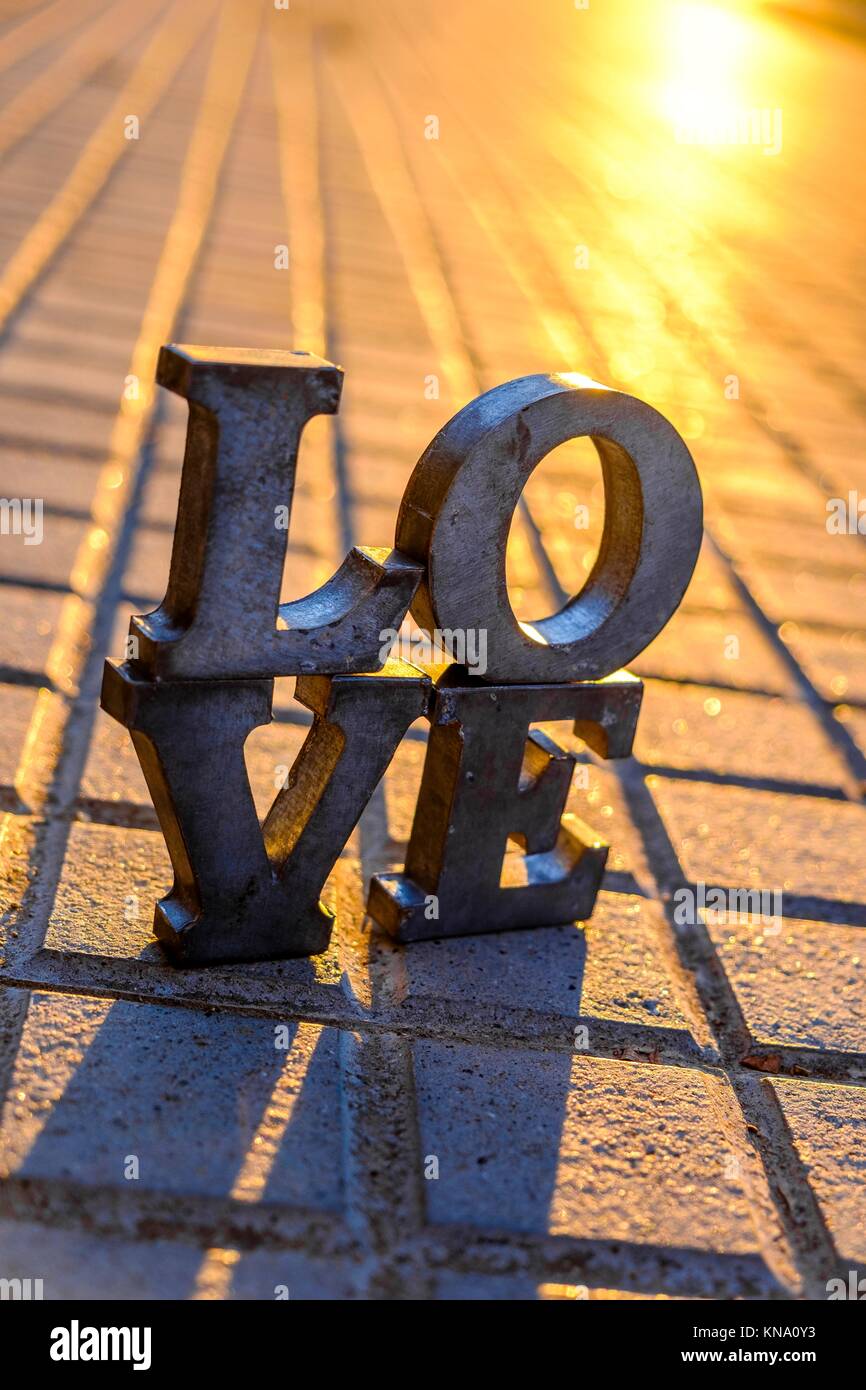 Love letters in metal hi-res stock photography and images - Alamy