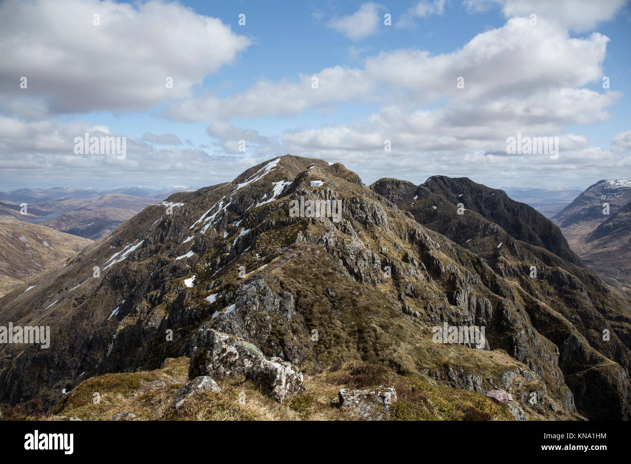 Aonach Eagach Ridge. Glencoe. Scotland Stock Photo - Alamy