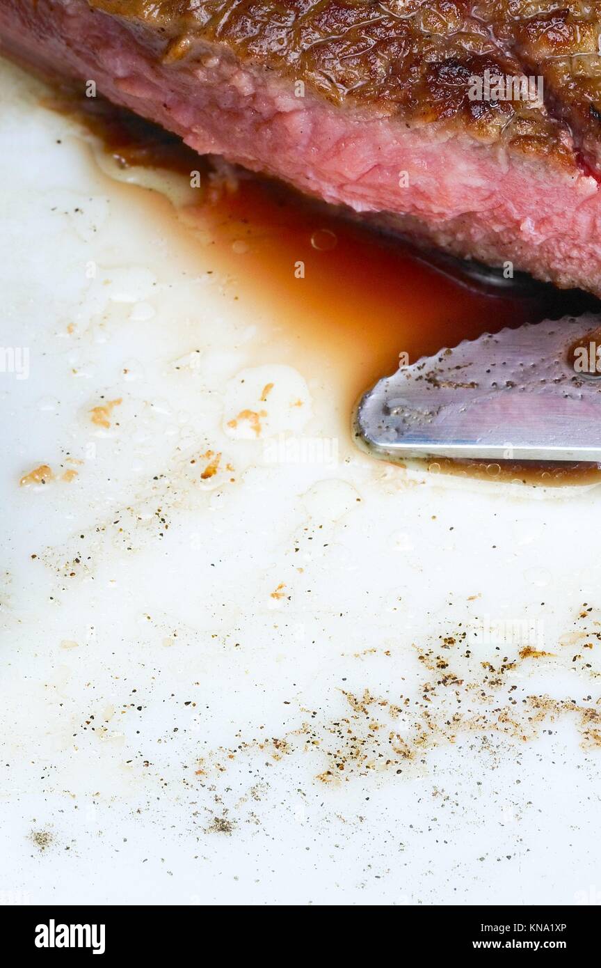 Ribeye on plate hi-res stock photography and images - Alamy
