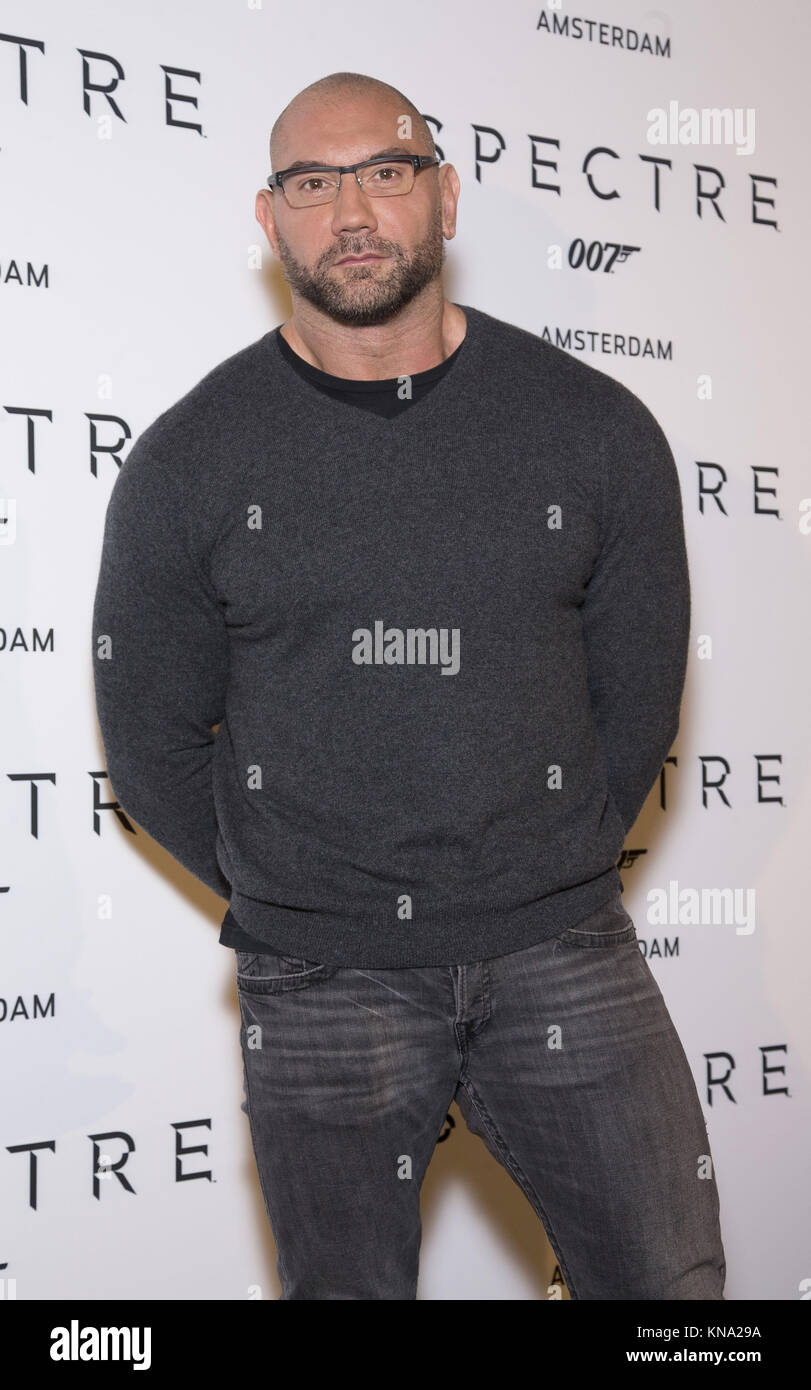 AMSTERDAM, NETHERLANDS - NOVEMBER 28: Dave Batista attends the Premiere ...