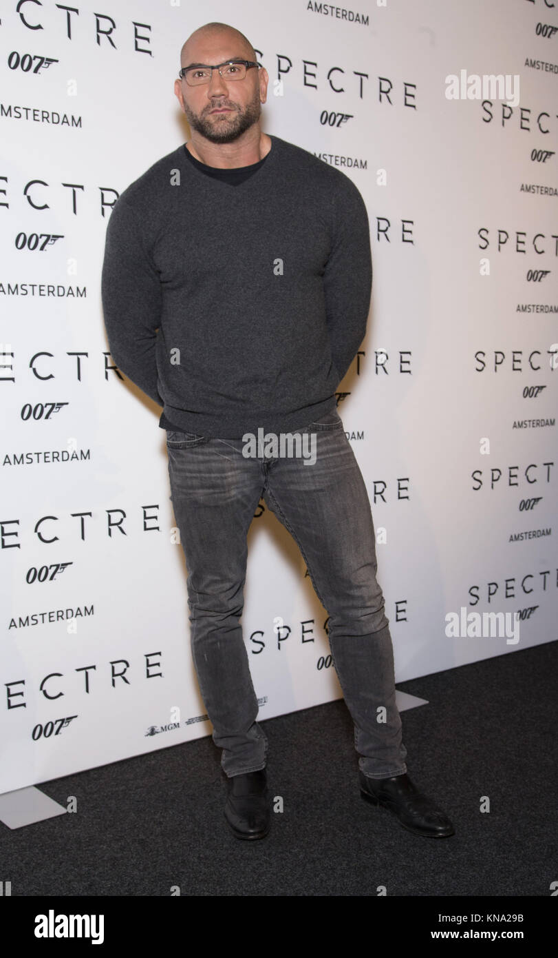 AMSTERDAM, NETHERLANDS - NOVEMBER 28: Dave Batista attends the Premiere ...