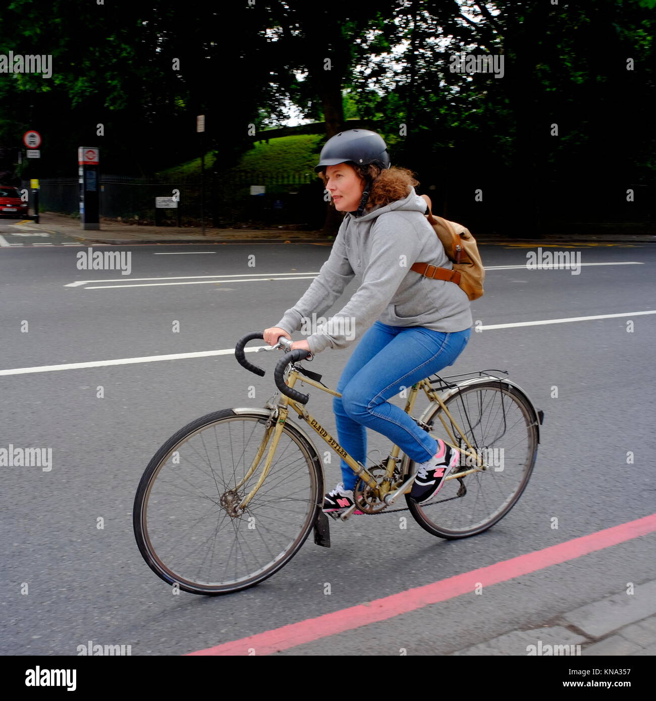 Cycling in London, England, UK Stock Photo - Alamy