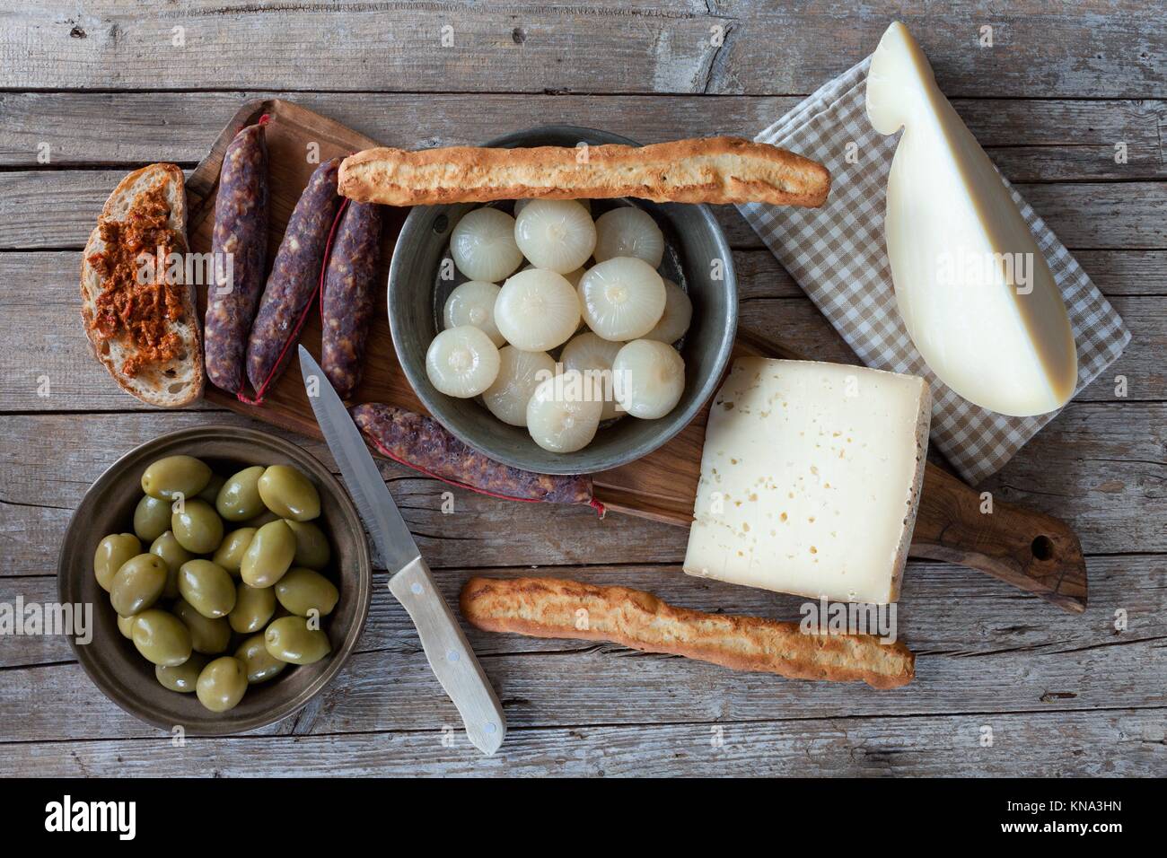 Cheese ingredient overhead overhead hi-res stock photography and images ...