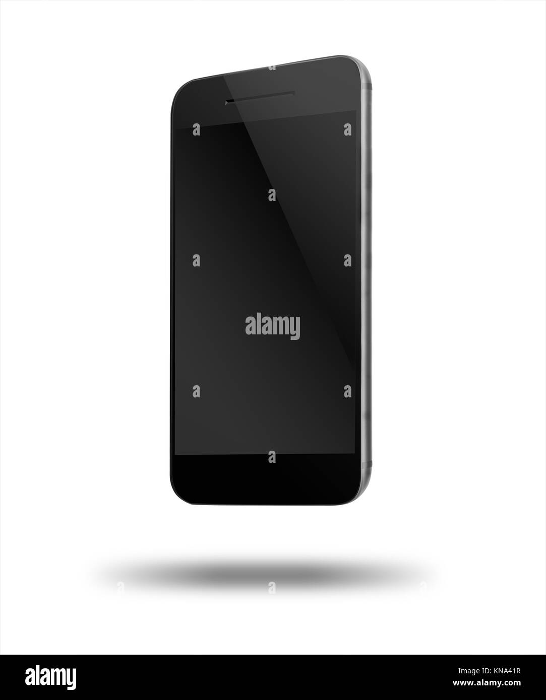 Mobile phone black screen shadows Cut Out Stock Images & Pictures - Alamy