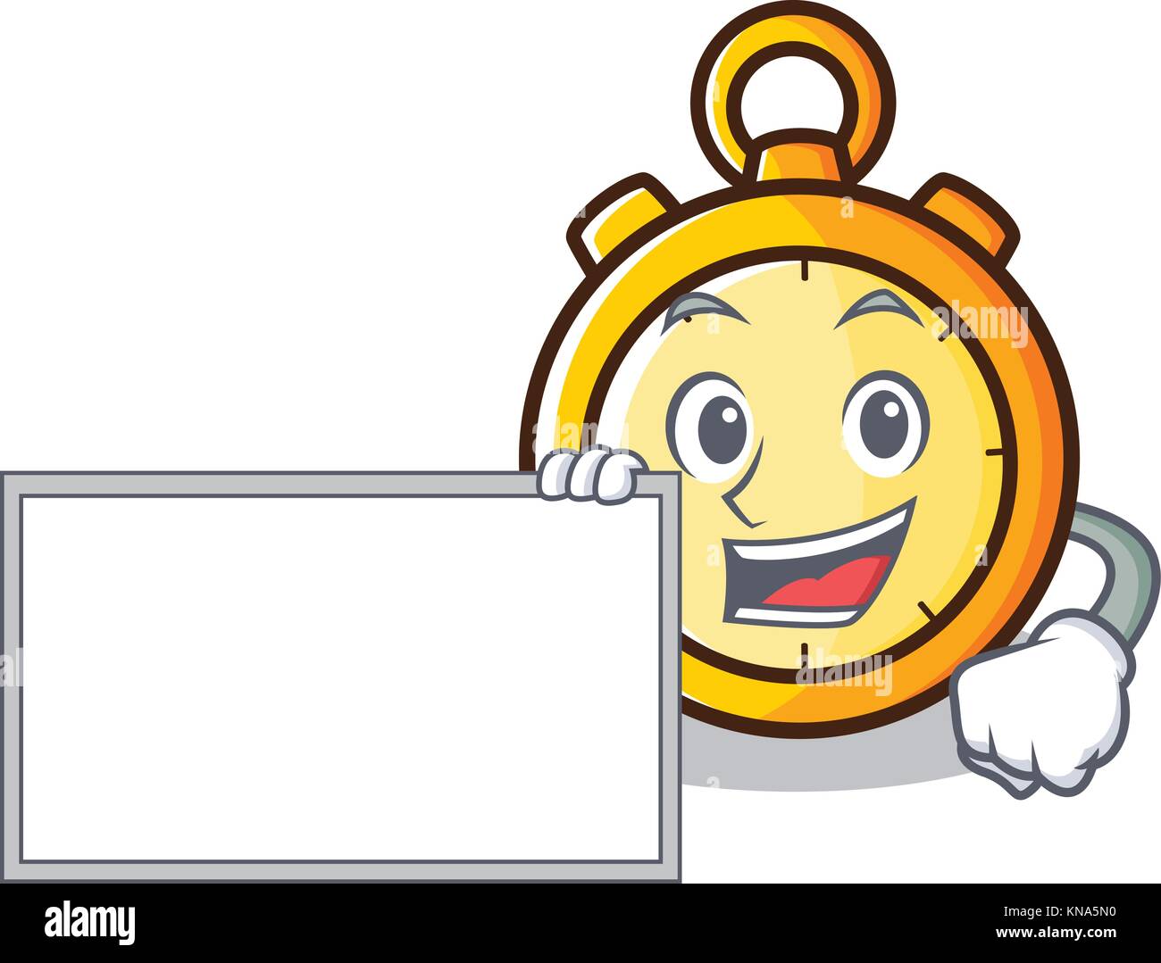 With board chronometer character cartoon style Stock Vector Image & Art ...