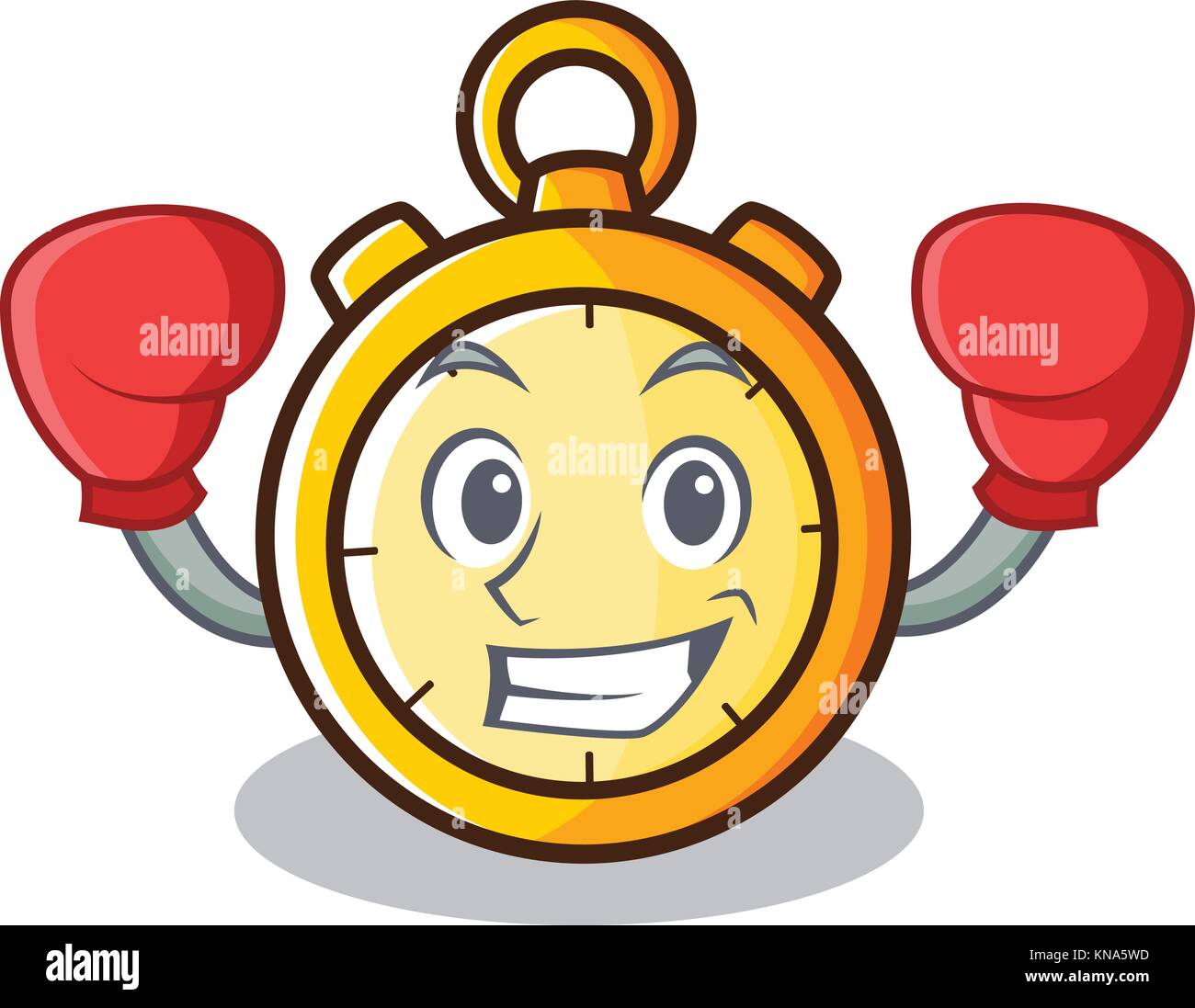 Boxing chronometer character cartoon style Stock Vector Image & Art - Alamy