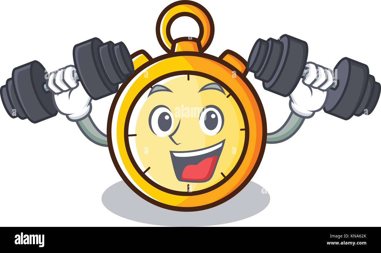 Fitness chronometer character cartoon style Stock Vector Image & Art ...