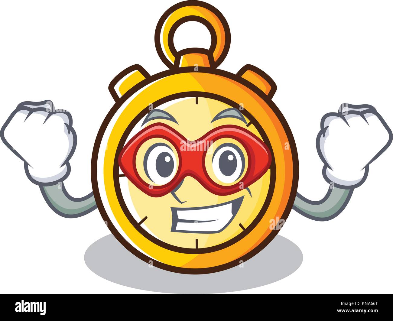 Super hero chronometer character cartoon style Stock Vector Image & Art ...