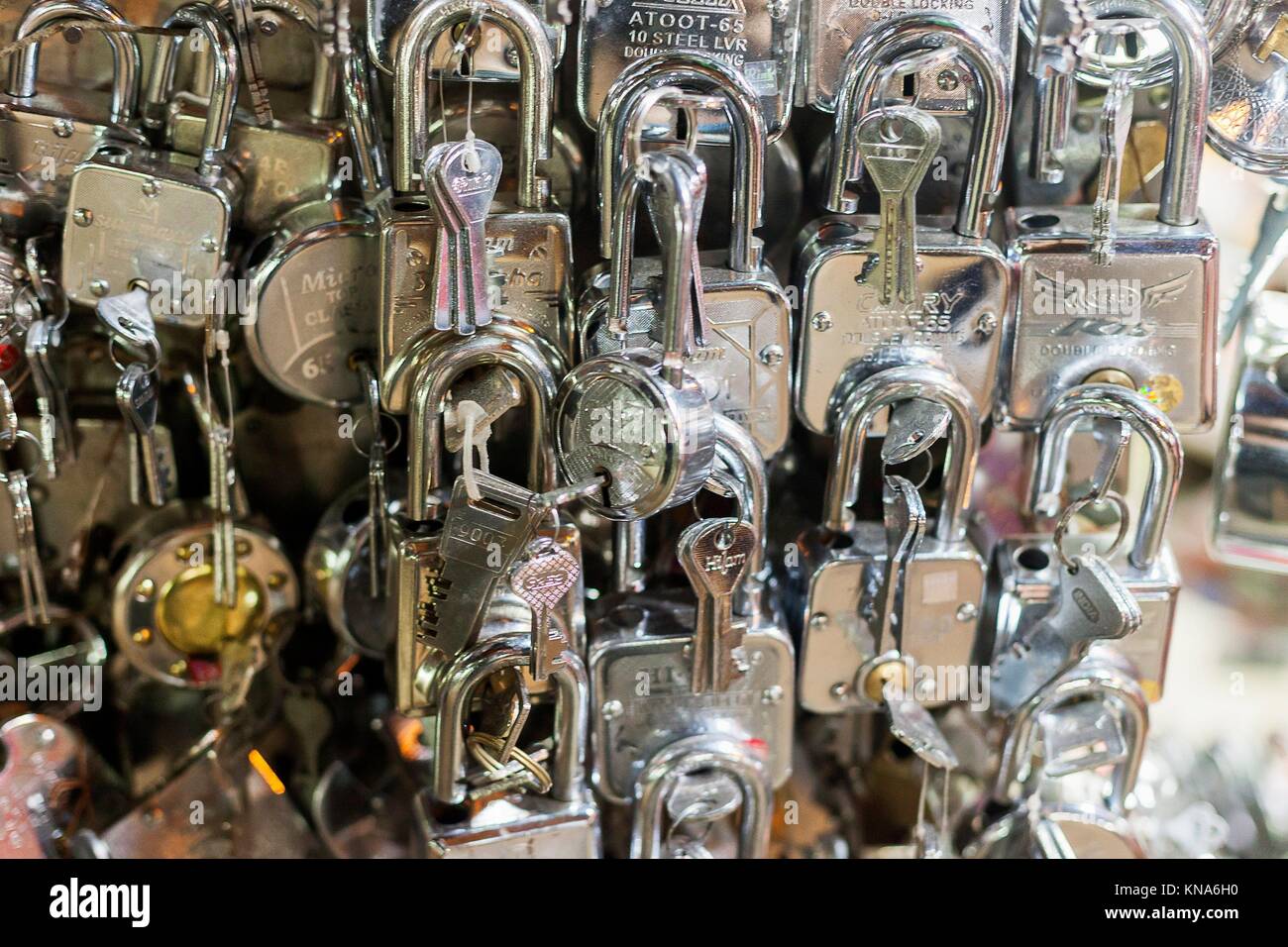 Lock display hi-res stock photography and images - Alamy